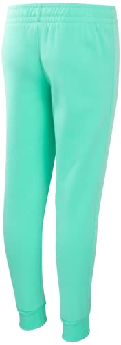 New Balance Girls' Jogger Set - Short Sleeve Performance T-Shirt and Sweatpants (7-16), Size 7-8, White Mint