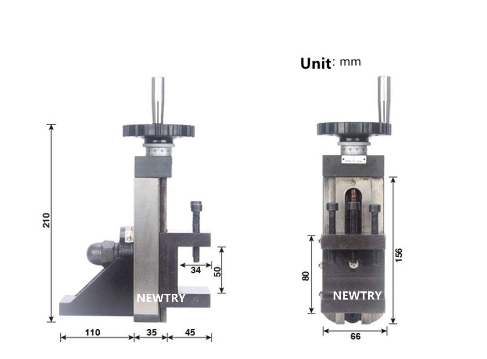 TANGIST Lathe Indexable S/N:10061 Vertical Slider Plate Small Household Vertical Mopping Board Lathe Special Accessories Milling Machine Miller Clamp 50mm For C2/C3/SC2