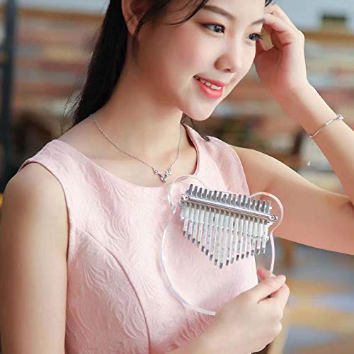Kimi Crystal Thumb Piano Kalimba Transparent Crystal Bear Model 17 key Beginner Finger Piano