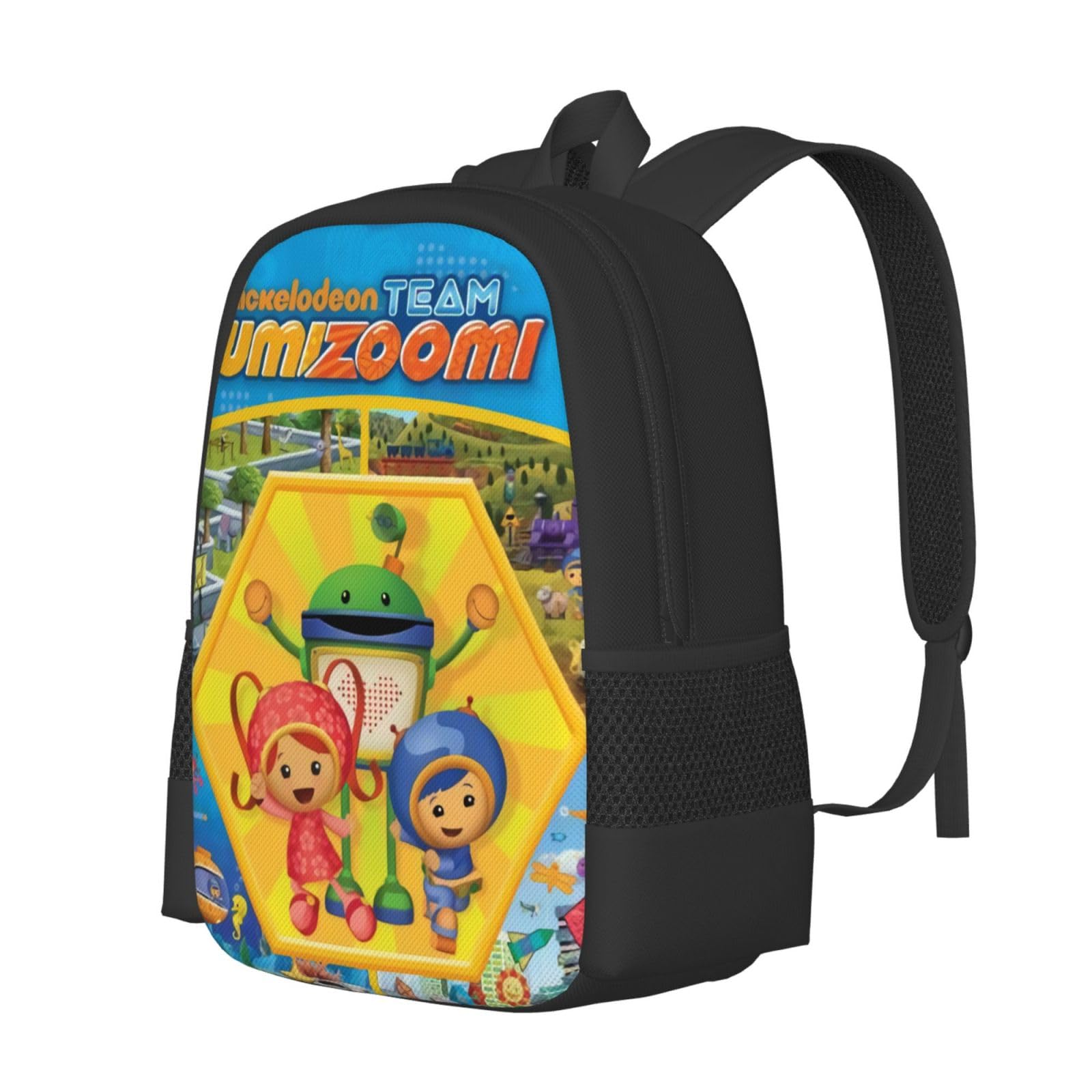 CONPELSON Backpacks Team Anime Umizoomi Adjustable Laptop Backpack Double Shoulder Bag for Women Men Climbing Shopping Work