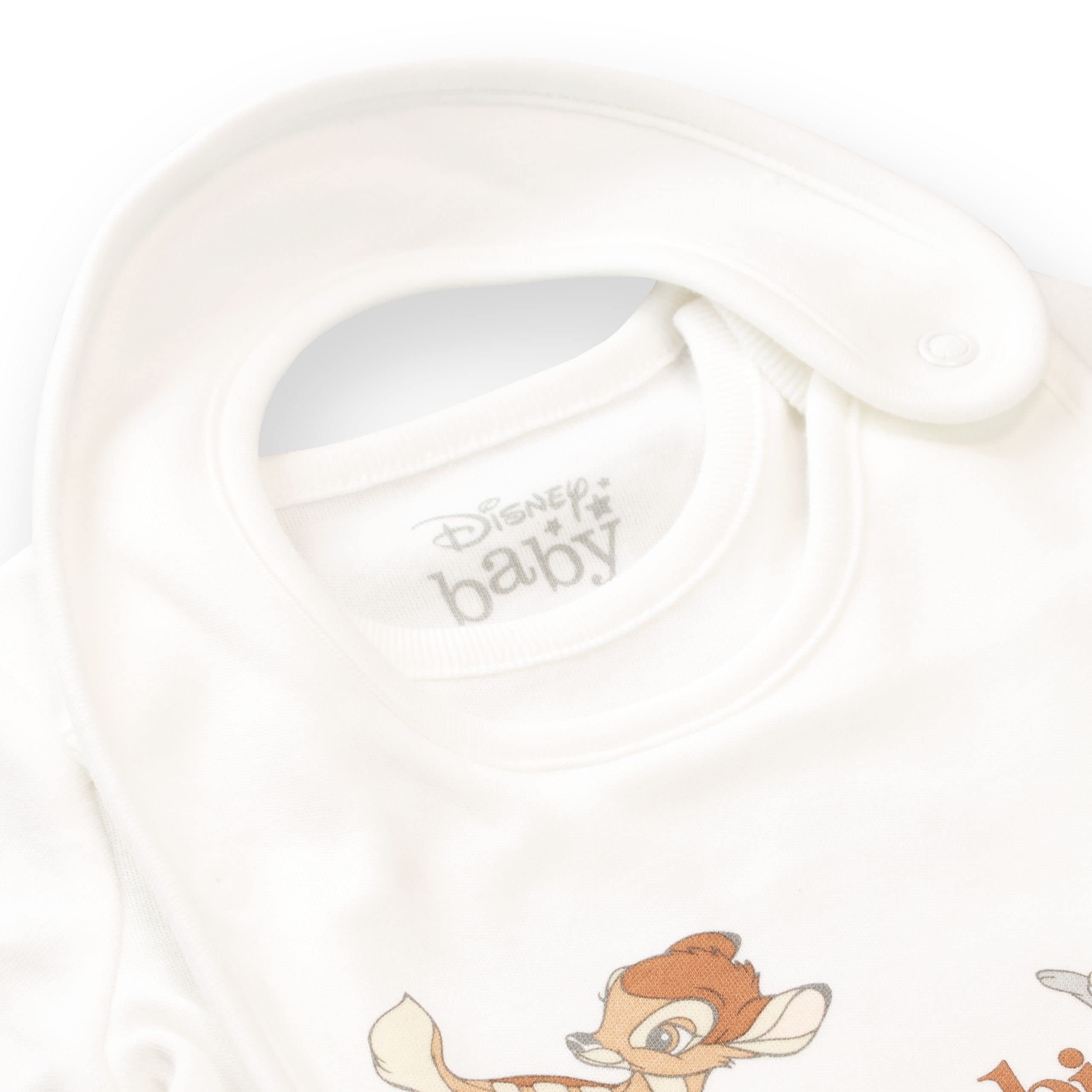 Disney Baby Girls Bambi Bodysuit with Hat and Bib Outfit 5 Piece Set White 12 M