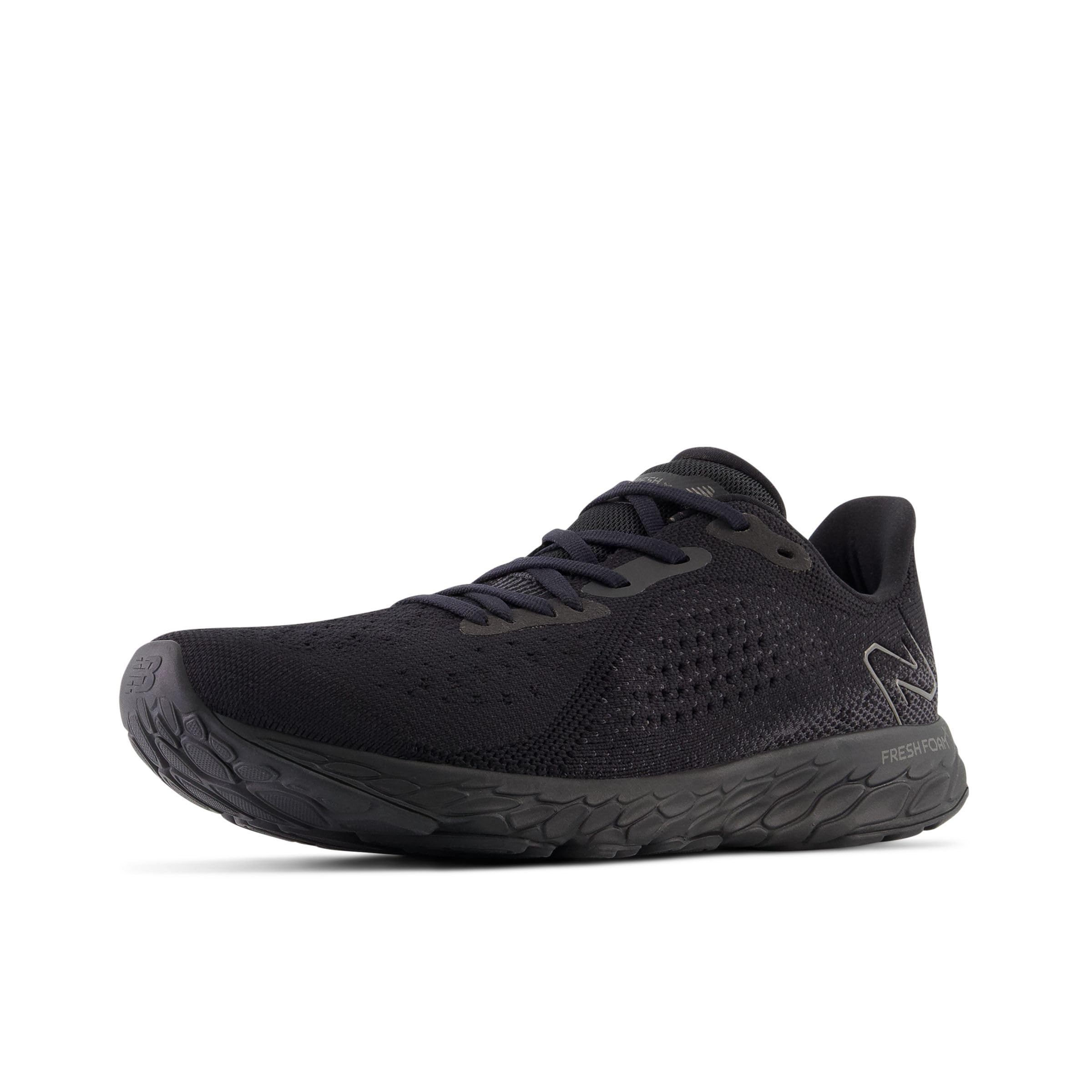 New Balance Men's Fresh Foam X Tempo V2 Running Shoe, Black/Phantom, 12