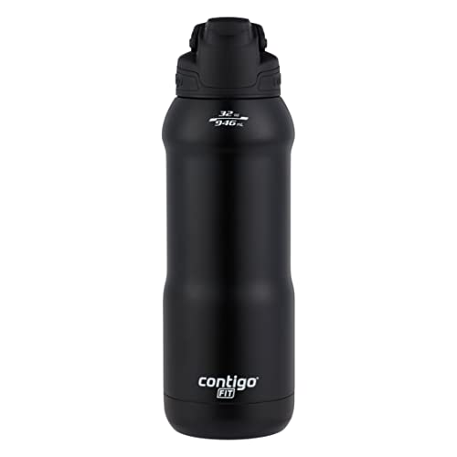 Contigo Fit Autoseal Water Bottle, 32 Oz, Licorice