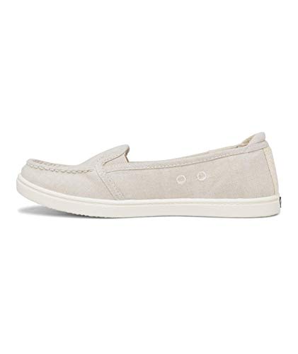 Roxy womens Minnow Slip on Shoe Sneaker, Oatmeal, 11 US