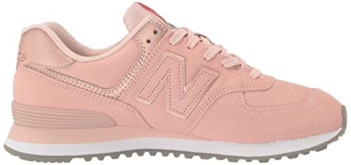 New Balance Women's 574 V2 Embellished Sneaker, Pink/Pink, 7.5