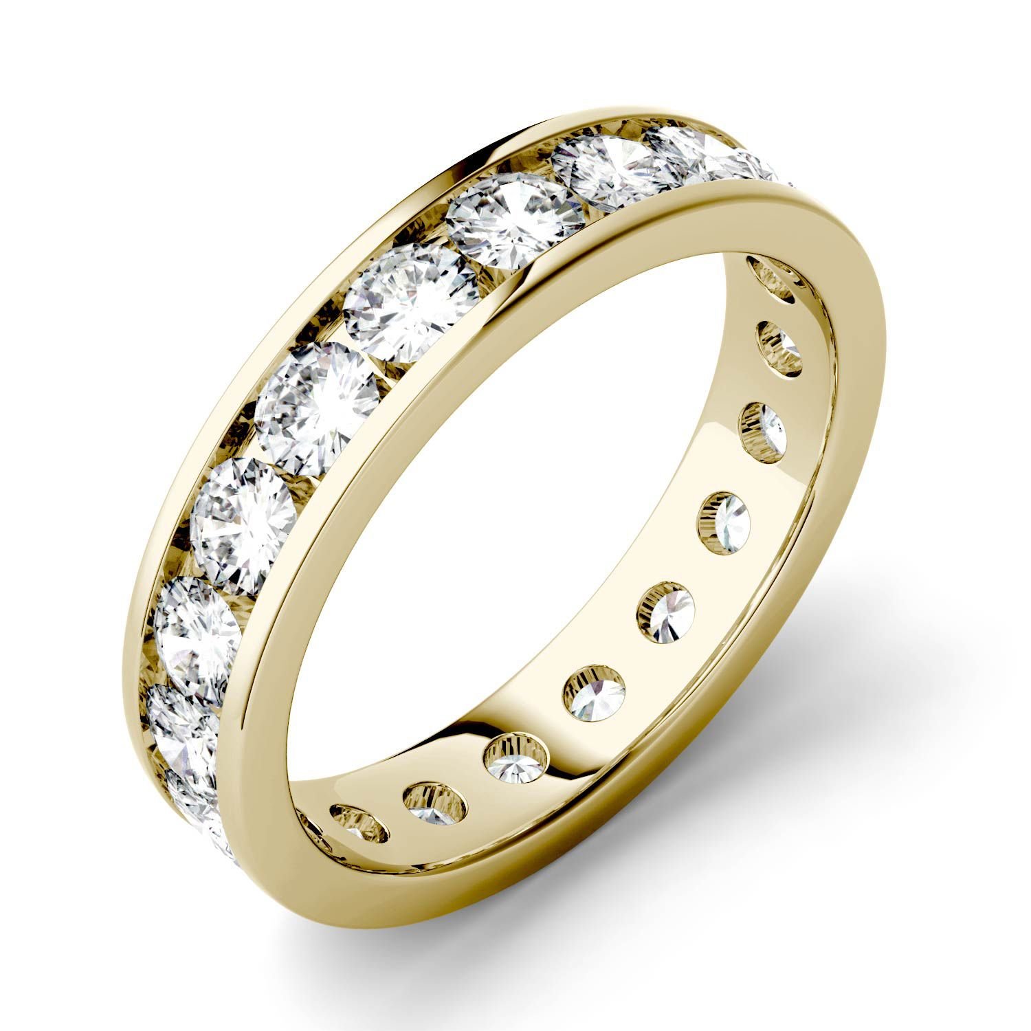 Charles & Colvard Forever One Round 3.0mm Moissanite Eternity Band-size 5 1.80cttw DEW (D-E-F)