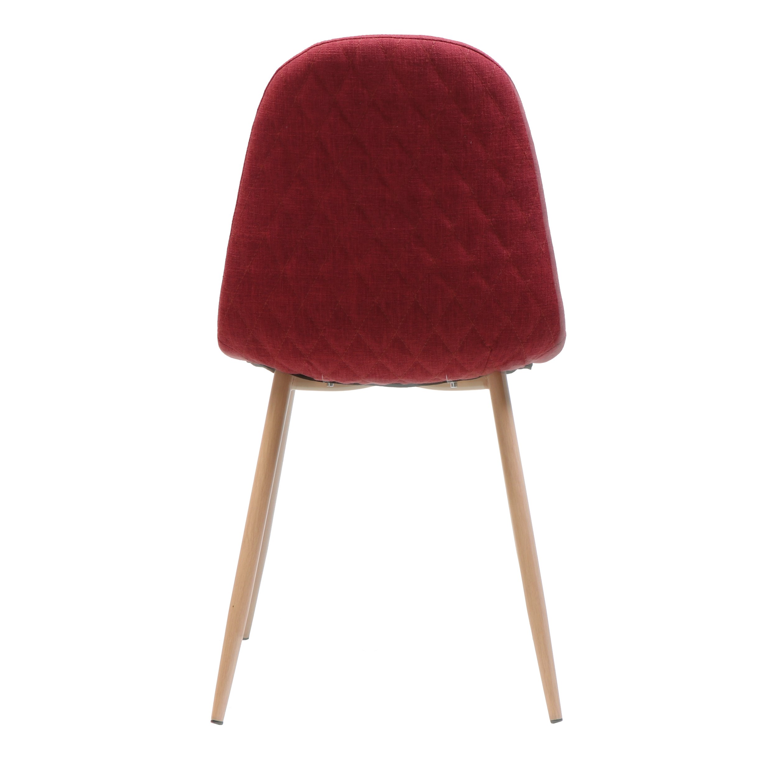 GDFStudio Great Deal Furniture Patio Dining Chairs with Polyester seat Material, Red