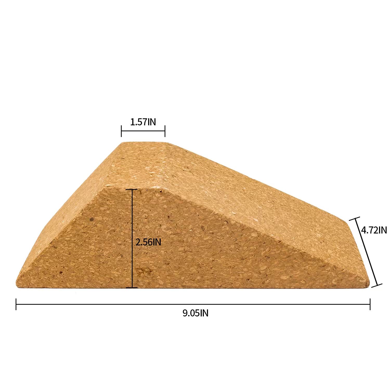 Cork Squat Wedge Block 2 Pack,Non Slip Professional Squat Wedge for Heel Elevated Squats and Calf Raises,Slant Board,Squat Ramp for Squat Weightlifting Yoga, Squat Platform for Spine Joint Protection