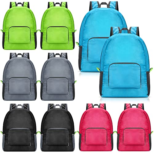 Jexine 10 Pcs Backpacks Bulk 16.5 Inch Lightweight Backpacks Student School Book Bag Book Bags for Kids for Travel (Multicolor)