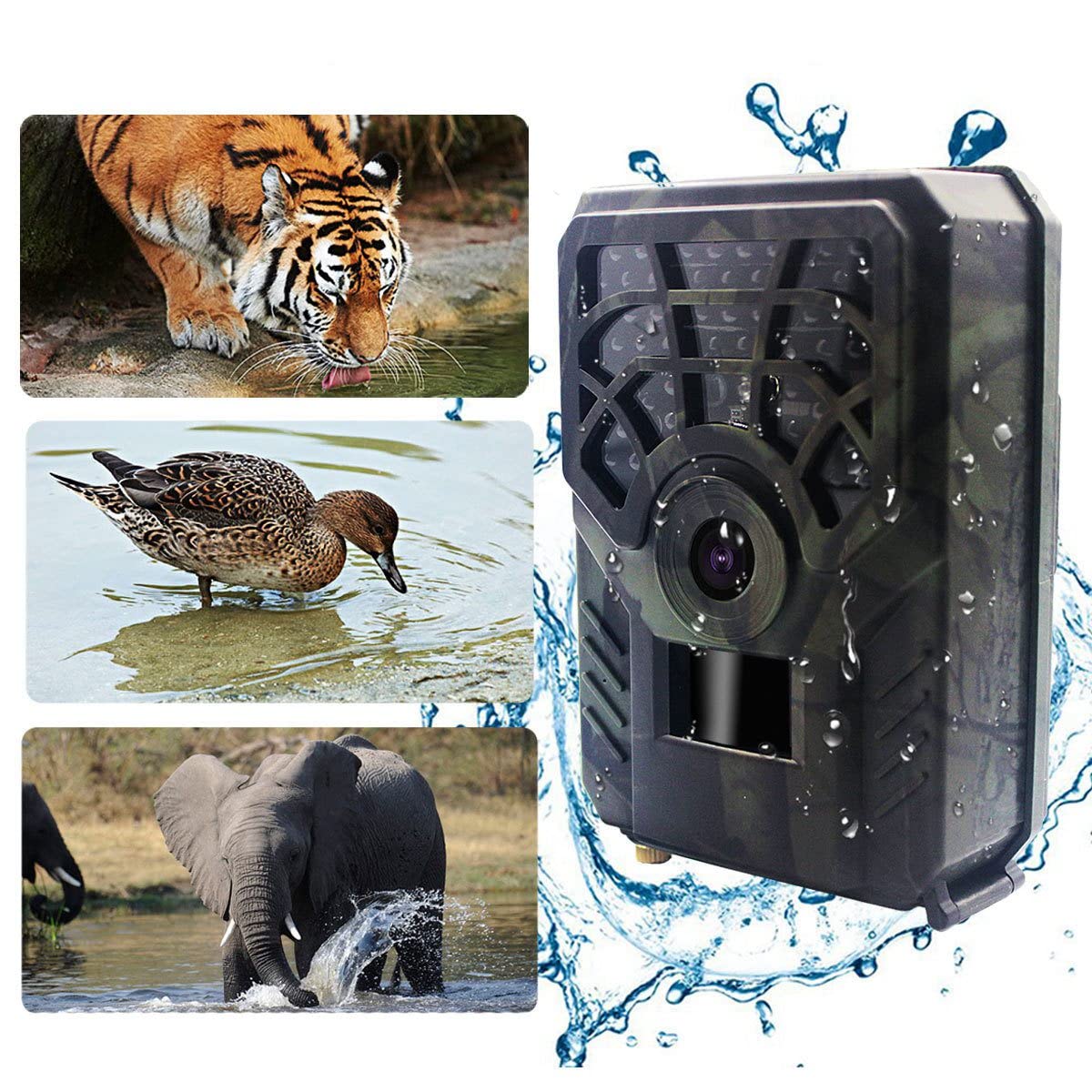Cohvolr Trail Camera 720P Wildlife Camera Hunting Trail Cameras for Outdoor Wildlife Animal Scouting Security Surveillance