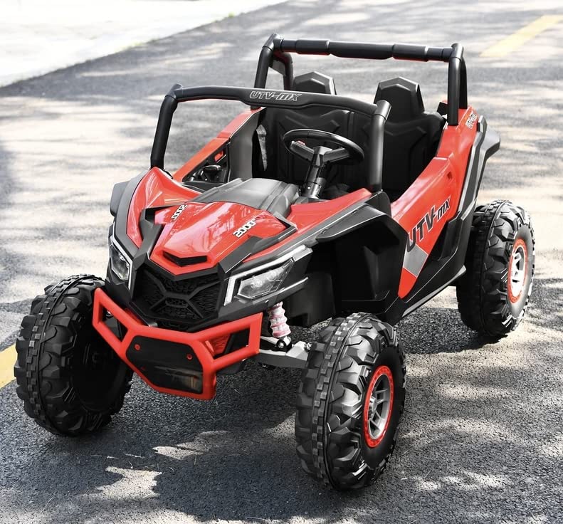 Next Generation 4X4 Upgraded Kids Ride ON CAR Power Wheel Quad Buggy UTV MX Side by Side RZR ATV 24V XL Rubber Tiers
