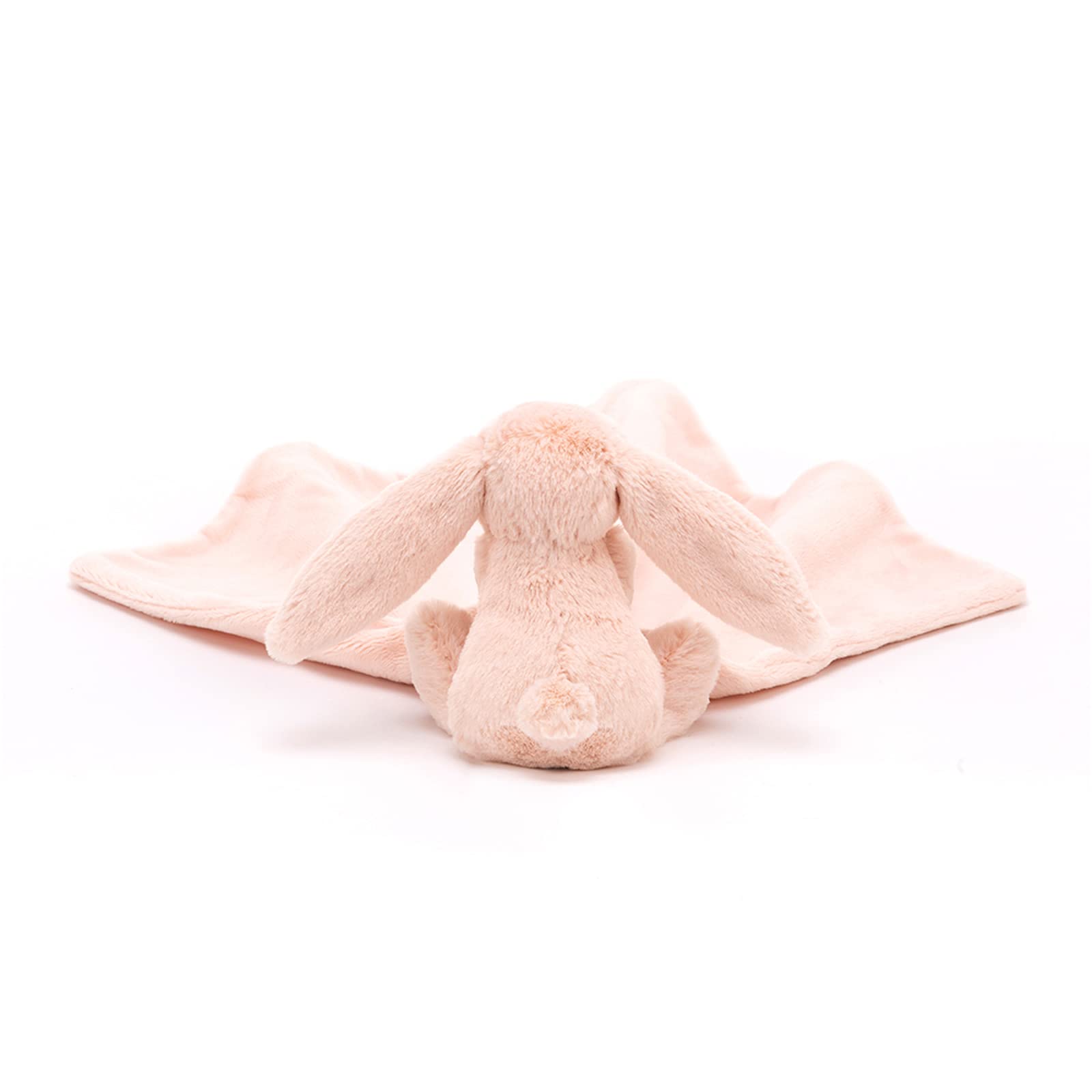 Jellycat Bashful Blush Bunny Soother, 13.5 inches | Security Blanket & Lovey for Babies | Baby Gift