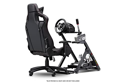 Next Level Racing Wheel Stand 2.0. Steering wheel stand for Thrustmaster, Fanatec, moza Racing on PC and video game consoles. Upgradeable to full cockpit with GTSeat add-on (not included)