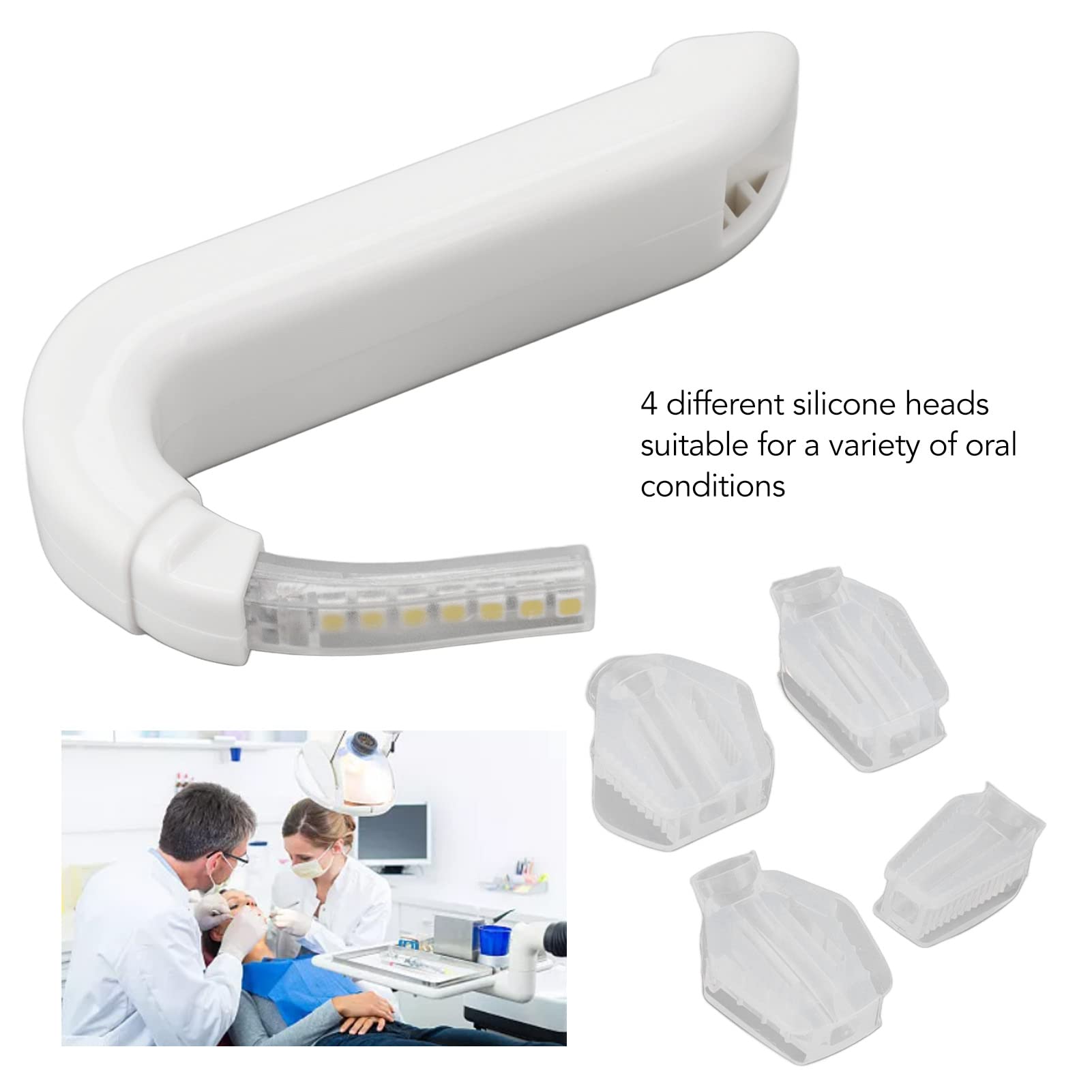 Dental Intraoral Lamp Rechargeable LED Oral Lighting Bracket Device for Dentistry (US Plug)