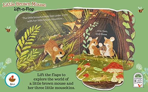 Little Brown Mouse - A Lift-a-Flap Board Book for Babies and Toddlers, Ages 1-4