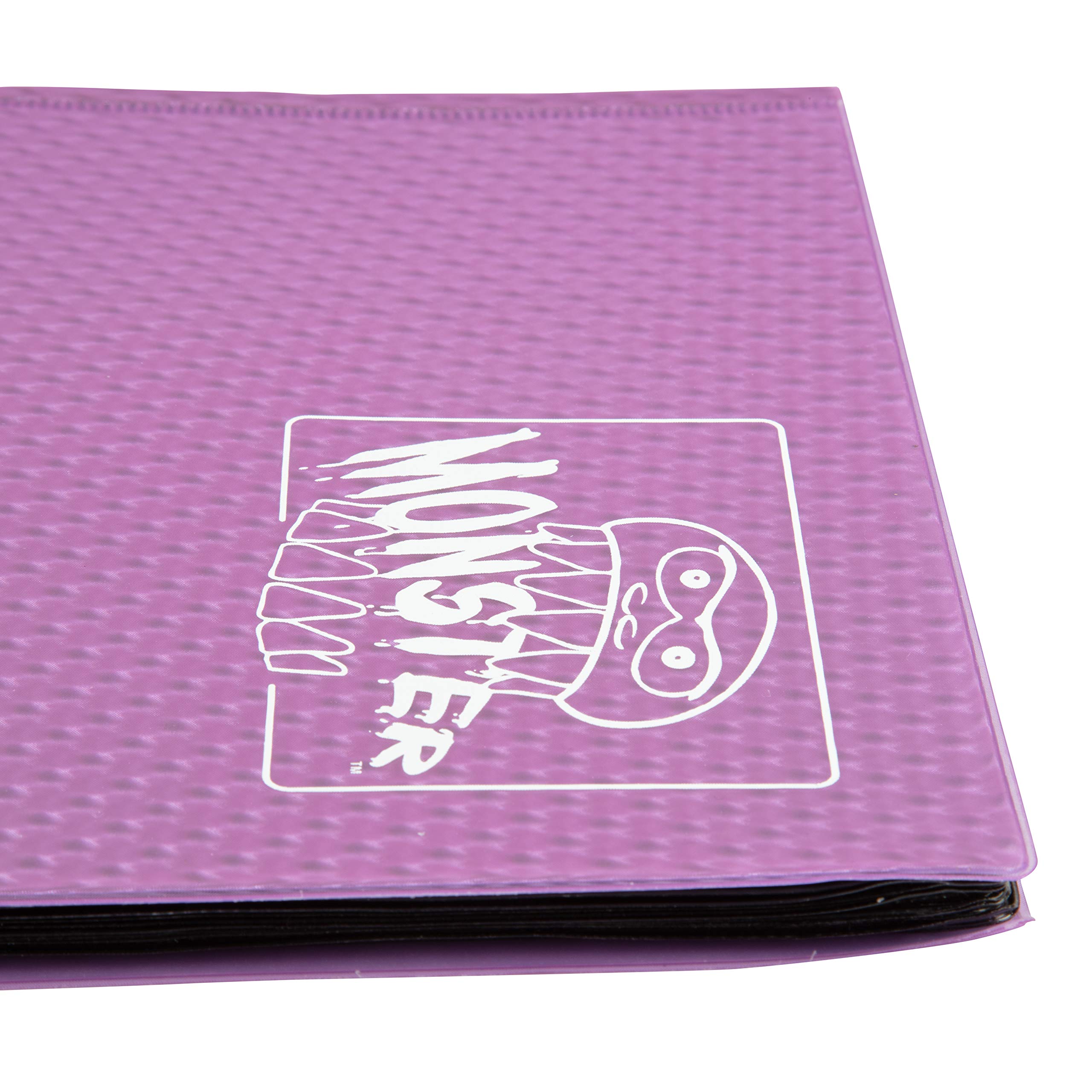 Monster Binder- 9 Pocket Side Loading Trading Card Album -Holofoil Purple - Holds 360 Standard Size TCGs - Compatible with Yugioh, Magic The Gathering, Pokémon and Sports Cards - Safe & Secure Storage