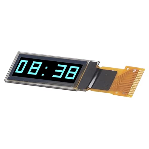 Display Screen, 15 Pin 4 Pcs Bright Low Power Consumption 0.91in Display Module for DIY(Blue)