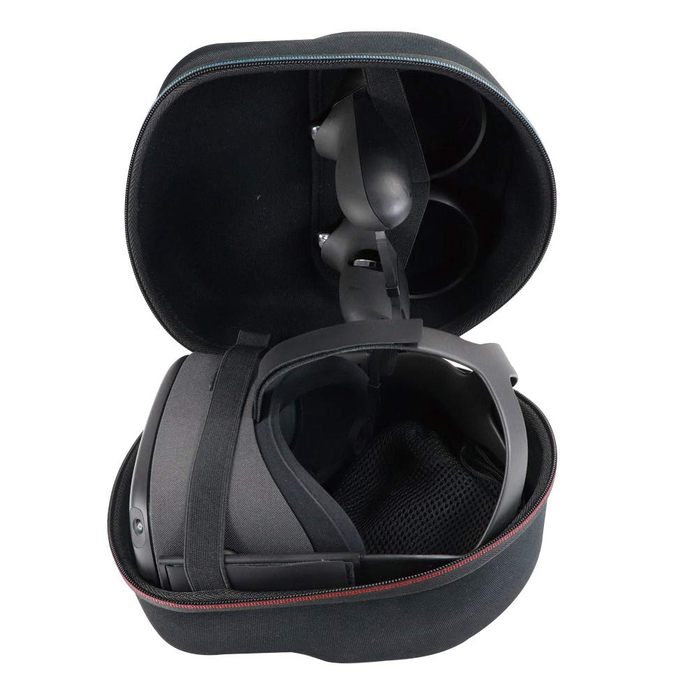 Storage Box Accessories VR Gaming Headset Hard Shell Zipper hion Travel Case EVA Cover Controllers Potable Protective Dustpfoof Carrying Bag for Oculus Quest(Black)