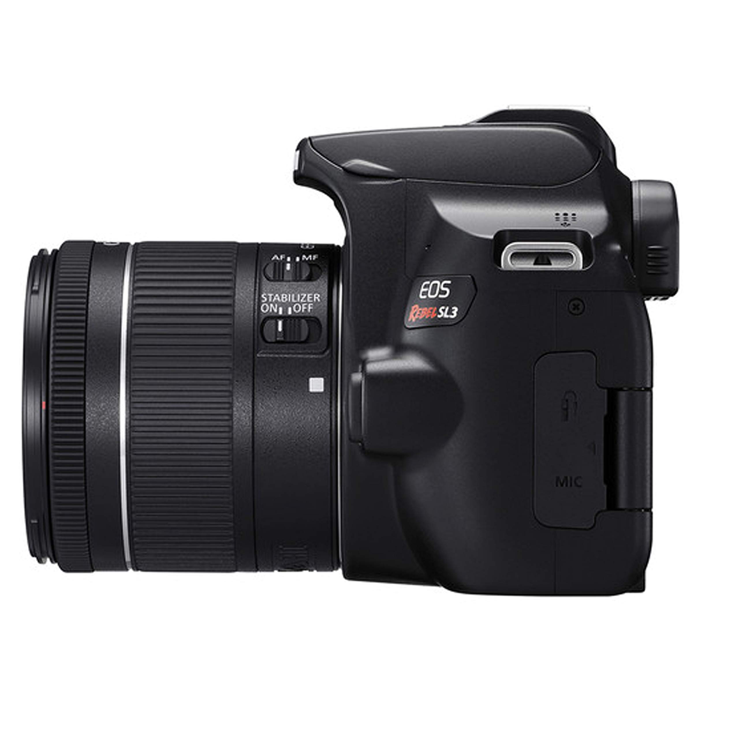 Canon EOS Rebel SL3 DSLR Camera w/EF-S 18-55mm F/4-5.6 is STM Zoom Lens + 75-300mm F/4-5.6 III Lens + EF 50mm f/1.8 STM Lens + 128GB Memory + Case + Tripod + Filters (40pc Bundle)