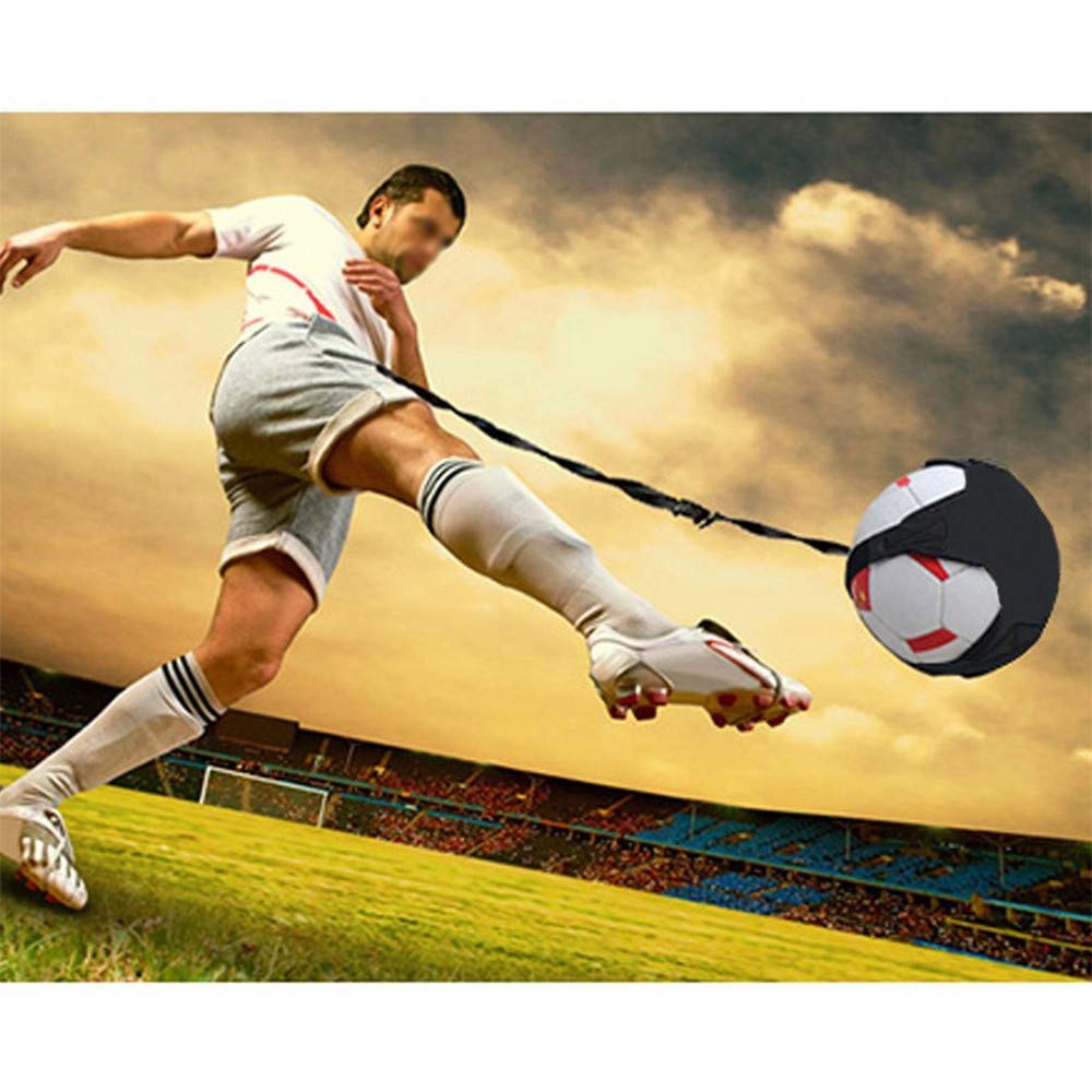 Toxz Soccer Singles Training Rebound Training Belt,Elastic Rope Bungee Football Practice Tool Exercise Self-Study,Practice Equipment Trainer