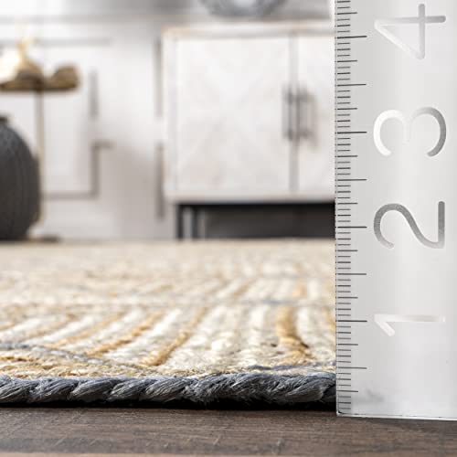 Rugs USA x Lauren Liess Marigold Vintage Tasseled Area Rug, 8' x 10', Brown
