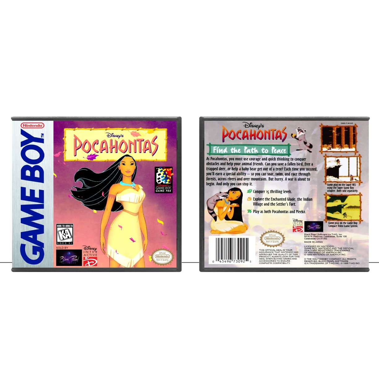 Disney's Pocahontas | (GB) Game Boy - Game Case Only - No Game