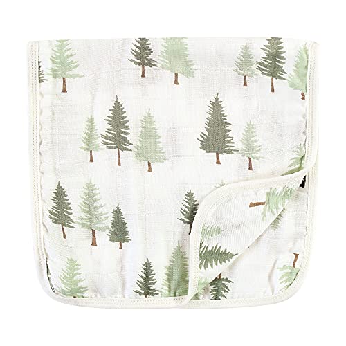 Hudson Baby Unisex Baby Muslin Burp Cloth 7pk, Forest Animals, One Size