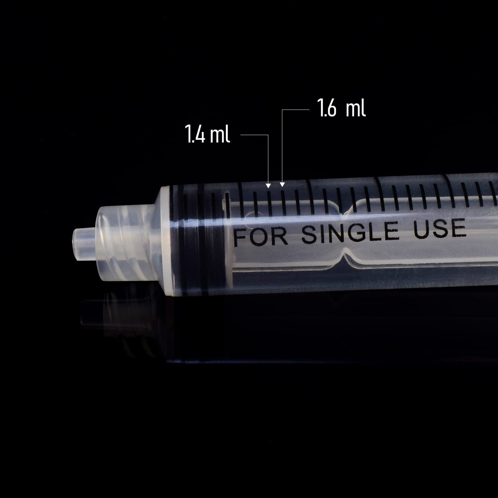 Disposable 5ml-cc Syringe with 22 Gauge 1 Inch Needle, Individual Wrapped, Pack of 20