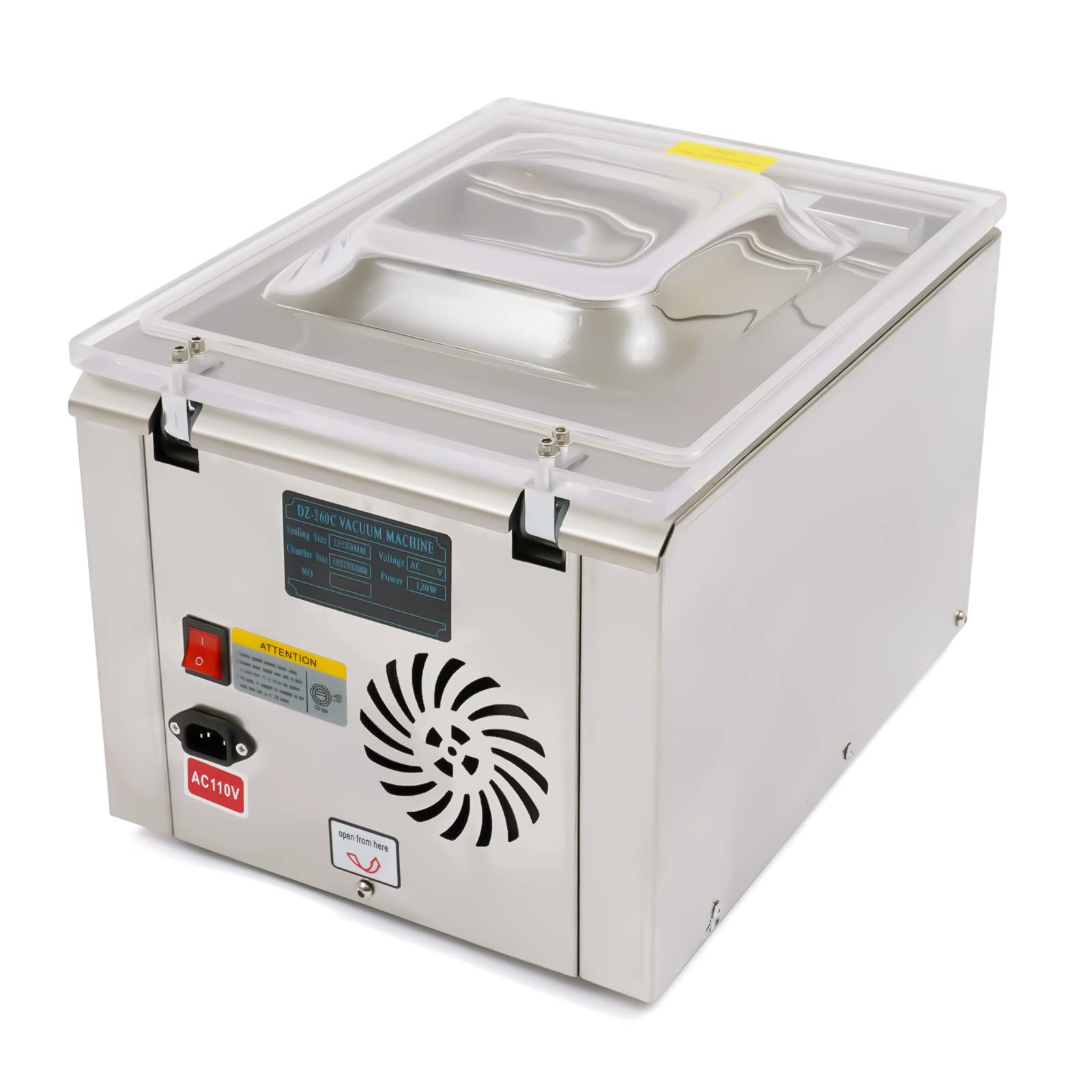 Chamber Vacuum Sealer Machine,Extra Wide Sealing Strip 10.23 Inch Sealing Belt Length Adjustable Vacuum Level and Sealing, Automatic Mode for Food Storage