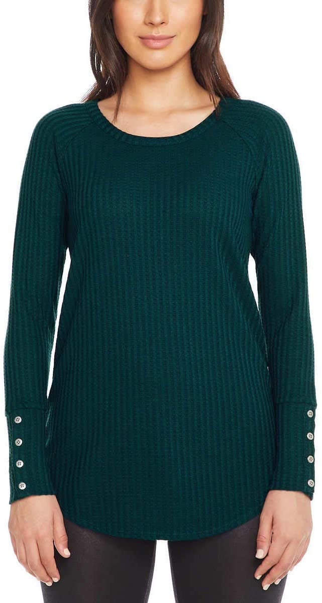 CHASER Ladies' Long Sleeve Waffle Thermal, Variety (XXL, Lush)