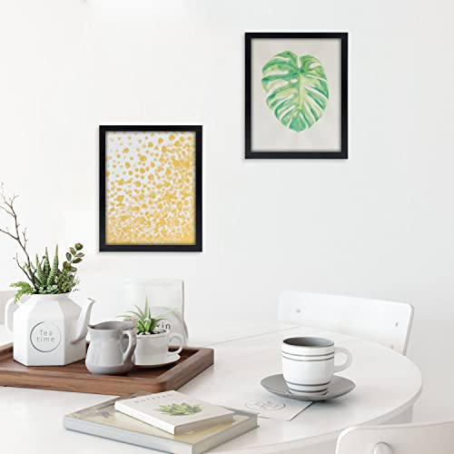 HUKONHEP 12x16 Black Picture Frames, Photos Frame with Plexiglass, Wall Gallery Photo Frames, Horizontal and Vertical for Wall Mounting, Home Office Decoration