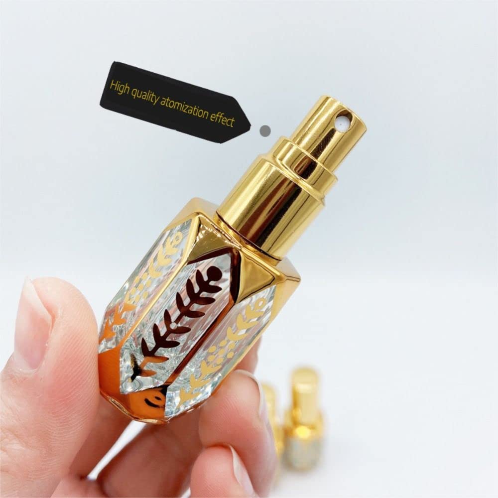 CHDHALTD 6ml Essential Oil Spray Bottles, Portable Glass Perfume Bottle Atomizer for Travel Sample Empty Containers(A Roll-on Bottle)