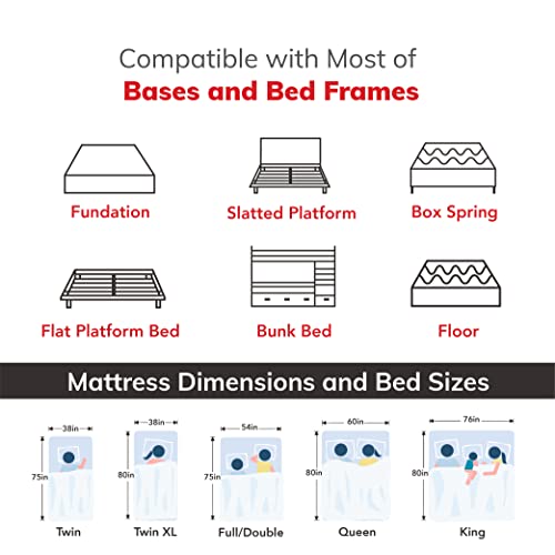 EGOHOME 14 inch Firm King Mattress, Memory Foam Mattress with Cooling Cover, Bed in a Box, CertiPUR-US Certified, Breathable and Supportive, Made in USA, 76”x80”x14” Black