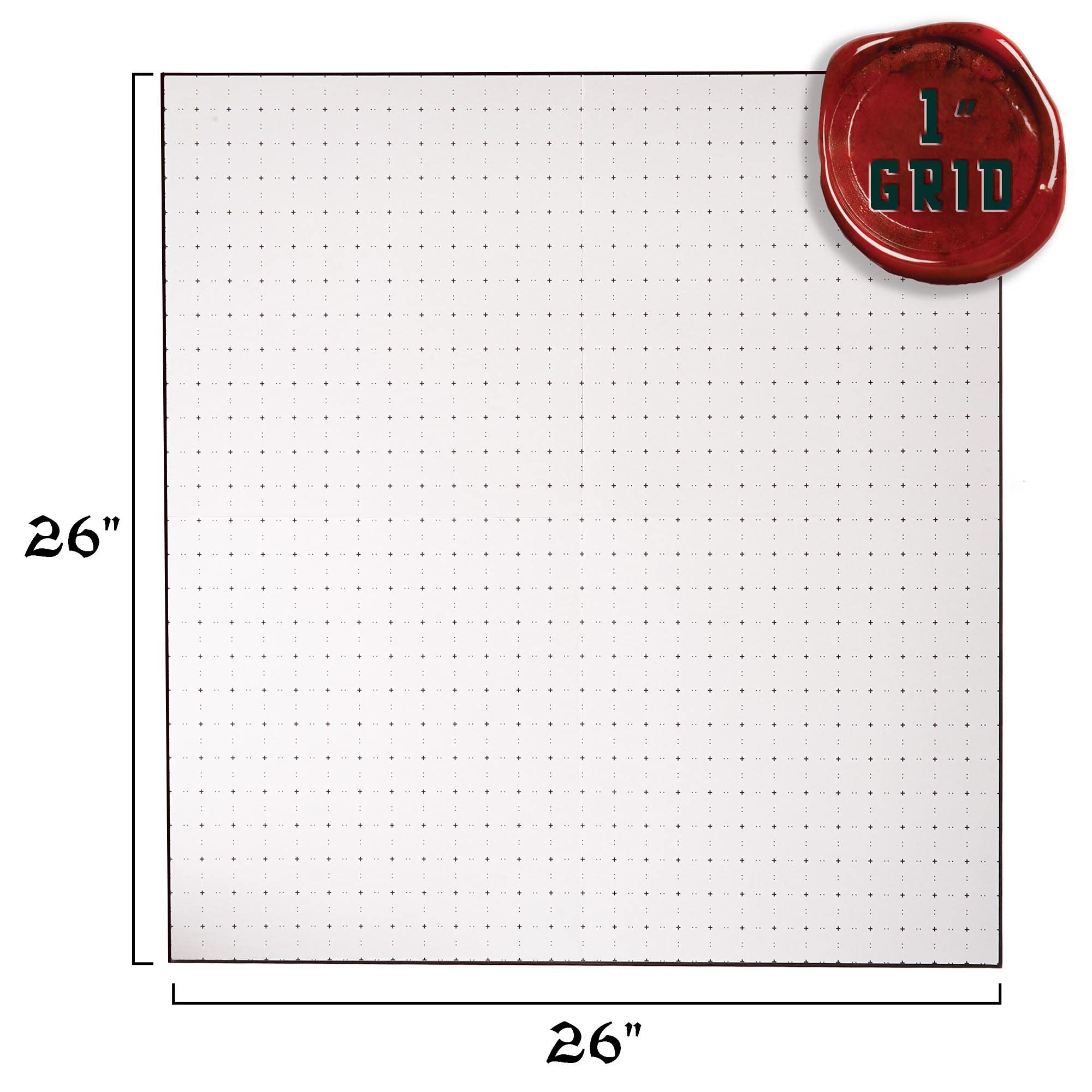 The Master's Atlas: Adventures Blank/Parchment Tabletop RPG Game Board - 26" x 26" Reusable Double-Sided Board Mat for Creating D&D & TTRPG Maps β Customizable GM Accessories for Role Playing Gaming
