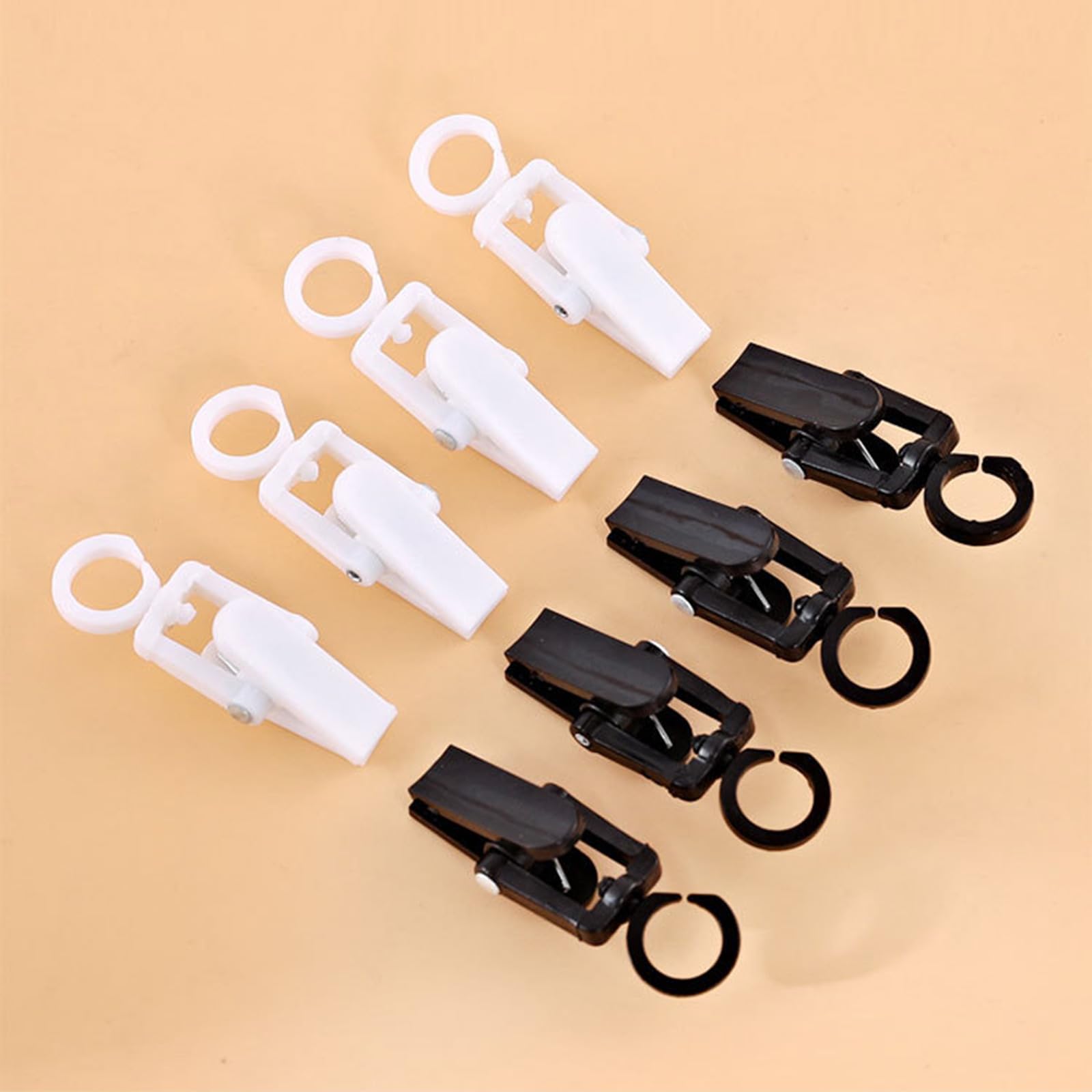 Eibhbuyey 10 Pieces Hanging Laundry Hooks Clip Hanging Towel Clips Strong Clips with Hanger Hook for Curtain
