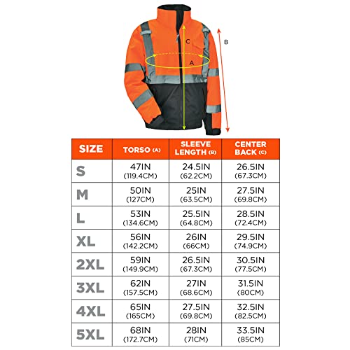 Ergodyne unisex adult High Visibility ,Reflective Insulation, 3, Ergodyne GloWear 8377 Type R Class 3 Lime Quilted Bomber Jacket X Large, Lime, X-Large US