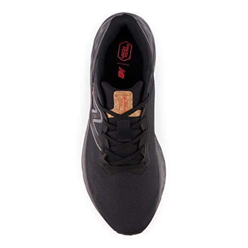New Balance Men's Fresh Foam Arishi V4 Running Shoe, Black/Magnet/Electric Red, 14