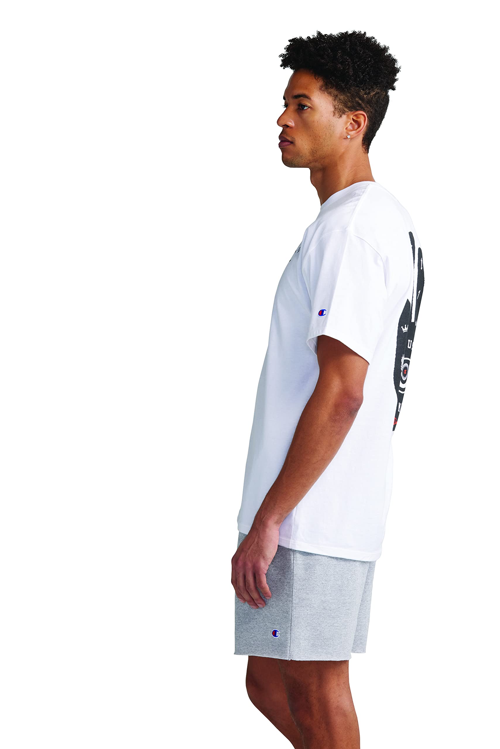 Champion mens Classic T-shirt, 1919 Logo T Shirt, White-586574, Medium US