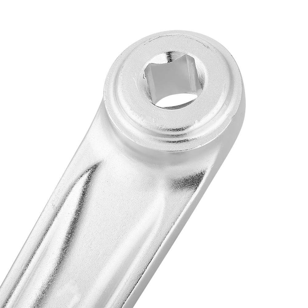 Bnineteenteam 170mm Bike Crank Arm Aluminum Alloy Left Hand Crank Arm Replacement Accessory for Mountain Bike Road Bike(Silver-)