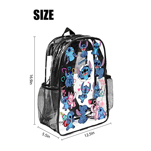 Clear Backpack Water Proof Transparent Travel Backpack Cute School Travel Backpack for Kids Women Men Hiking