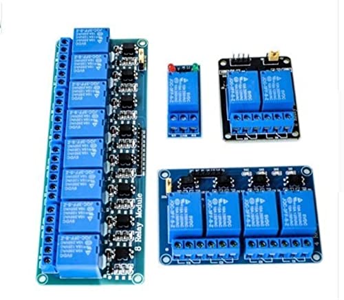 EXONGY 5V two/2-Channel Relay Module Shield ARM PIC AVR DSP Electronic 10A Raspberry Pi Relay Shield 4 Channel 8 Channel Relay Module (Color : 4 Channel Relay)