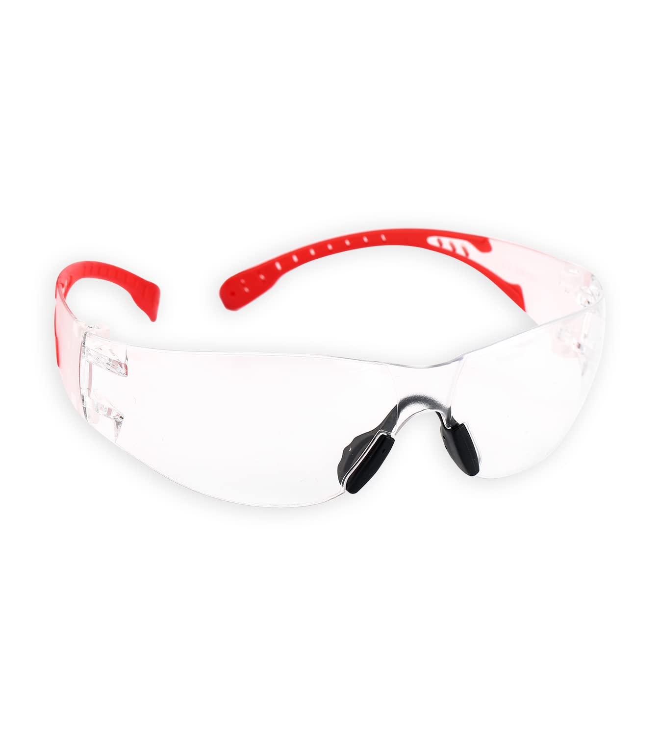 Dragonfly Tactics Clear Safety Glasses, Impact/Scratch-Resistant, Wraparound, One Size