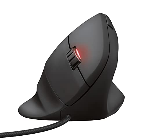 Trust Gaming GXT 144 Rexx Vertical Ergonomic Gaming Mouse, 250-10,000 DPI, 6 Buttons, Black
