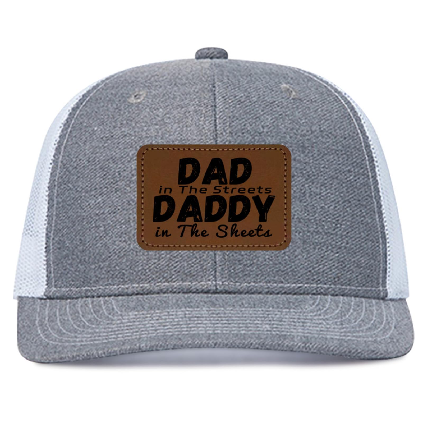Dad in The Street Daddy in The Sheets Hat Daddy Mesh Trucker Hat Leather Patch Baseball Cap Golf Hat
