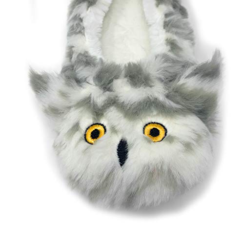 JYinstyle Women’s Slippers, Comfy Fleece Memory Foam Funny Animal Slippers, Fuzzy Plush Lining Slip-on House Shoes