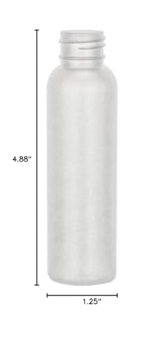 Generic 3oz Boston Round HDPE Bottles With Flip Cap 24/410 - Natural (White) - Pack of 30 - Perfect TSA Approved Travel Size Bottles, 3ozHDPEround
