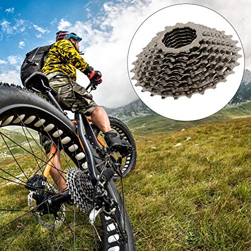CCYLEZ Bike Freewheel, Ultra Light Series 10 Speed Cassette Threaded Type Hub Bike Accessories for Mountain Bicycle Road Bike