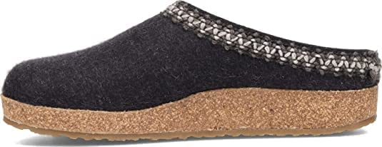 HAFLINGER Zigzag Clog - Charcoal, 45