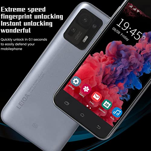 CAOY Unlocked Mobile Phones, Adnroid 5.1Smart Phone HD Full Screen Water Drop Screen Phone, Dual SIM Unlocked Smartphones 512MB + 4GB 4.0 Inch, 2MP Mobile Cell Phone The Gift for Friends (Purple)
