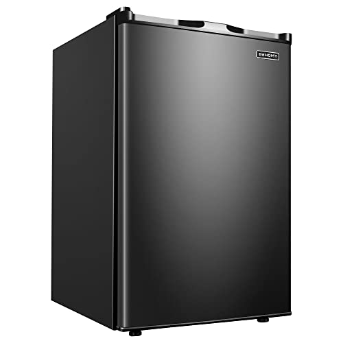 Euhomy Upright freezer, 3.0 Cubic Feet, Single Door Compact Mini Freezer with Reversible Door, Small freezer & RCA RFR321-B-Black-COM RFR321 Single Mini Refrigerator-Freezer Compartment-Adjustable